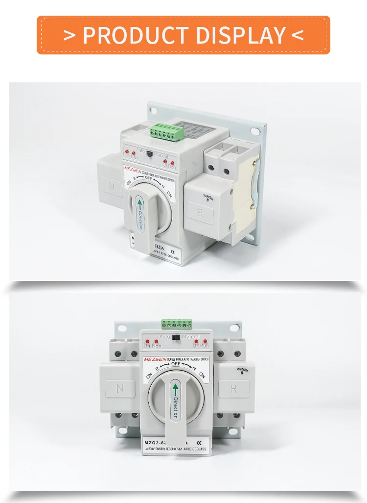 Generator ATS Controller Automatic Transfer Switch Panel 63A 2P 4p 400v ...