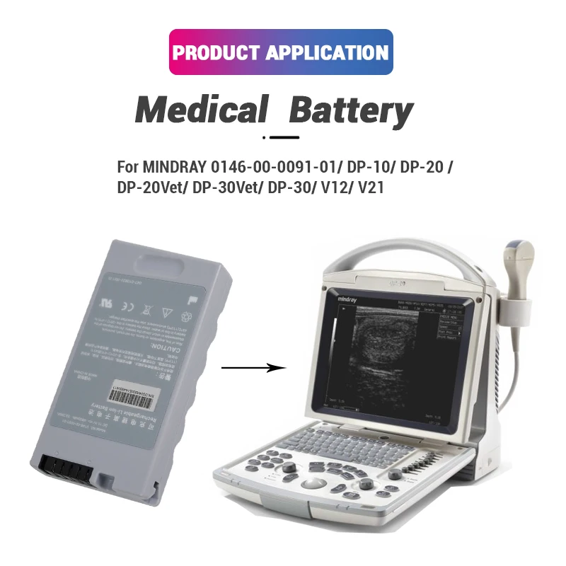 Li-ion 11.1V 4800mah Battery for DP-10 DP-20 DP-30 Ultrasound Machines