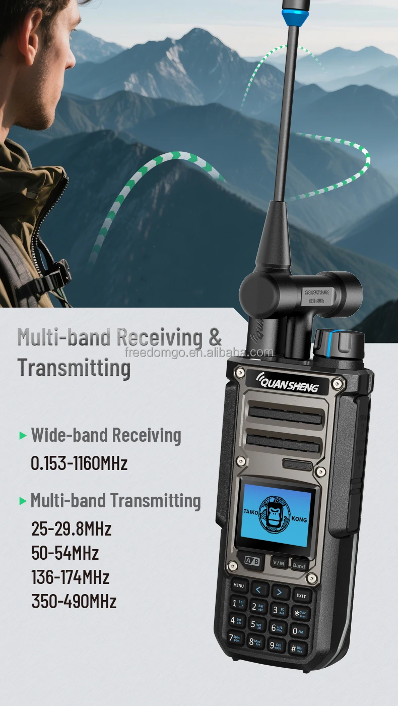 Quansheng TK11 Dual Band 10W Walkie Talkie - Reliable Communication
