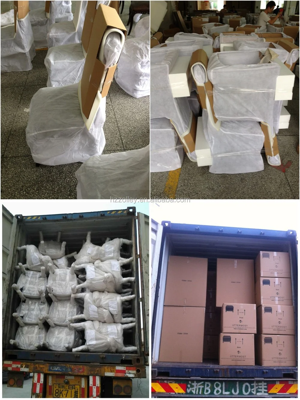 American Style Genuine Leather Tufted Button Sofa Living Room Luxury ...