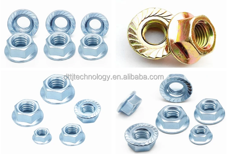 DIN 6923 ISO 4161 Grade 8, Class 10.9 Carbon Steel Nuts