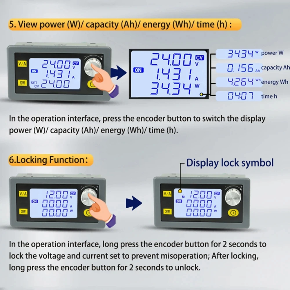 XY6020L CNC DC Adjustable Power Supply Module - Voltage Regulator for ...