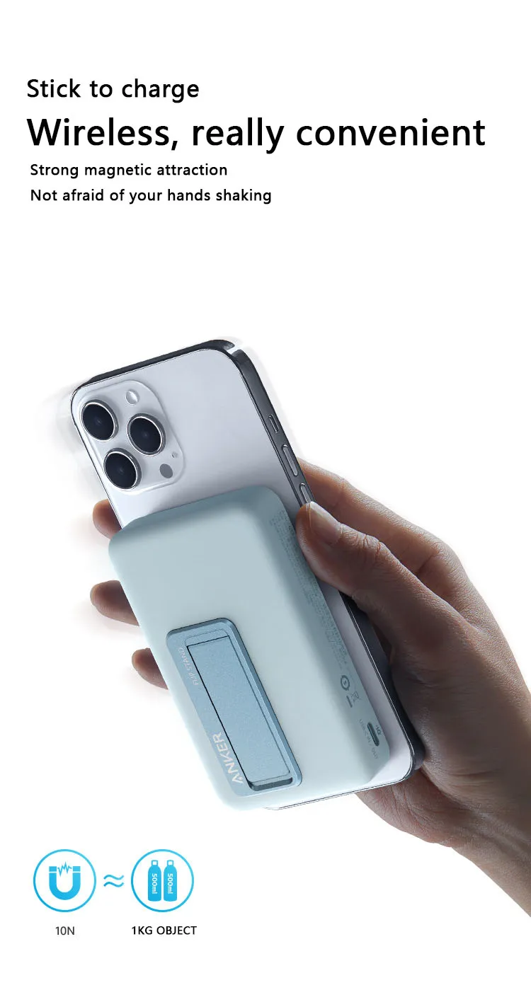 Original Anker 633 Magnetic Maggo Wireless Power Bank Battery 10000mah ...