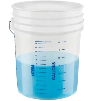 Premium Pp Solvent Resistant Clear Plastic 5 Gallon Paint Mixing Cups ...