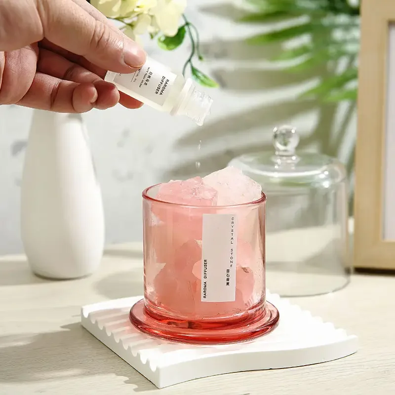 Home Decorative Statue Shaped Ceramic Fragrance Crystal Stone Essential ...