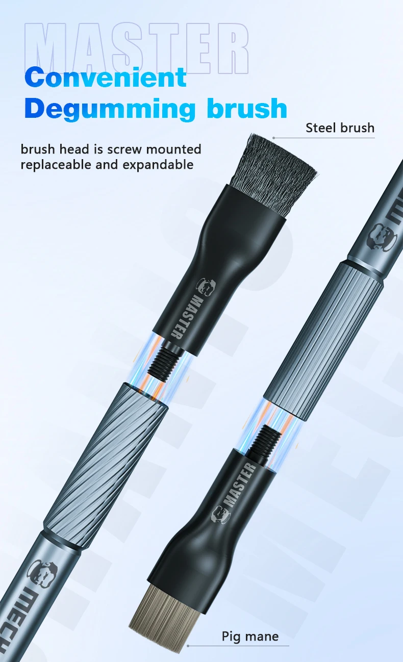 MECHANIC Master Steel Brush - Anti-Static Cleaning Tool