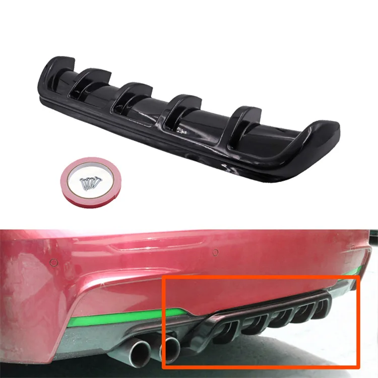 Car Tuning Universal Rear Spoiler Rear Lip Rear Wrap Angle Shark Fins ...