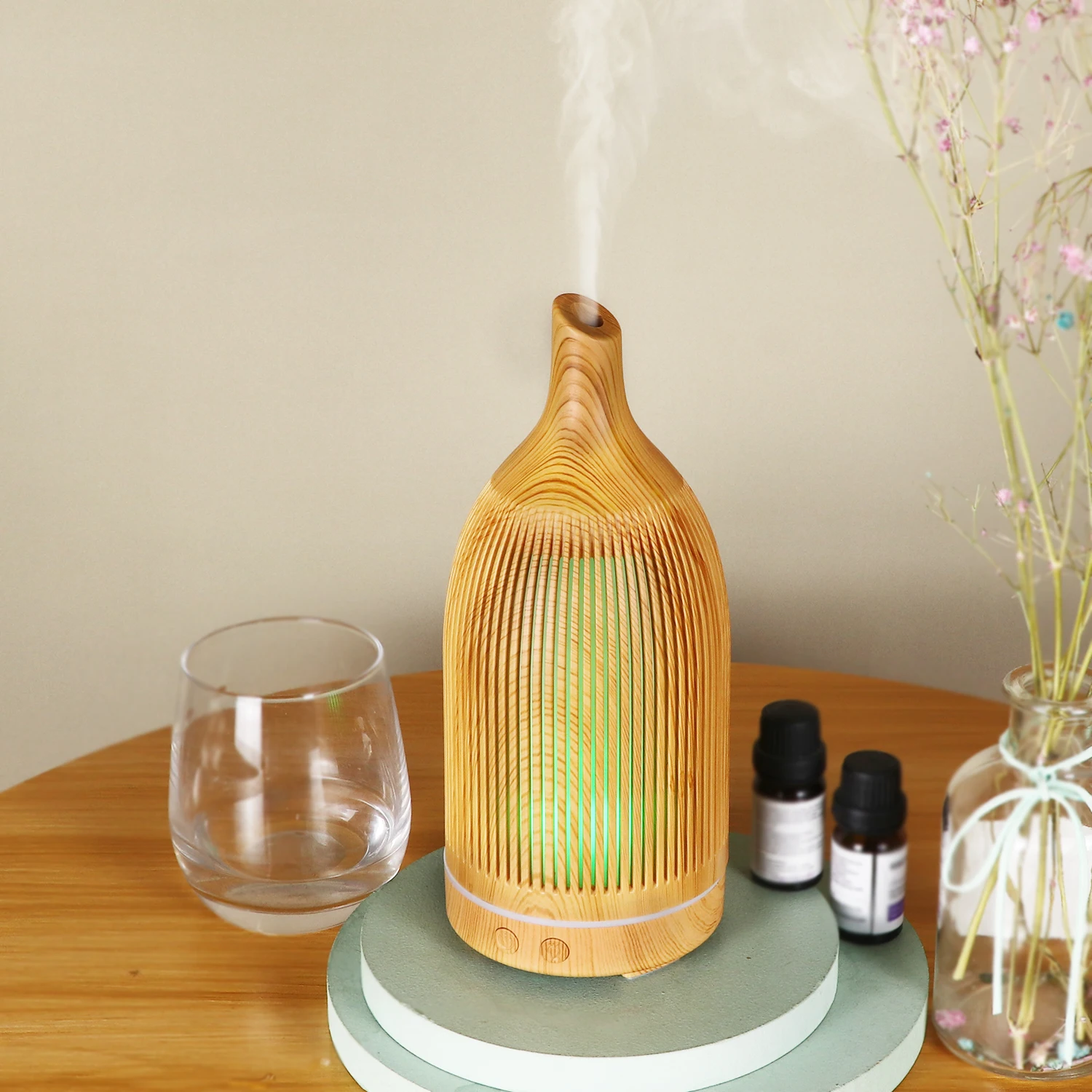 2021 New Wood Grain Diffuser 100ml Wood Grain Base Ultrasonic ...