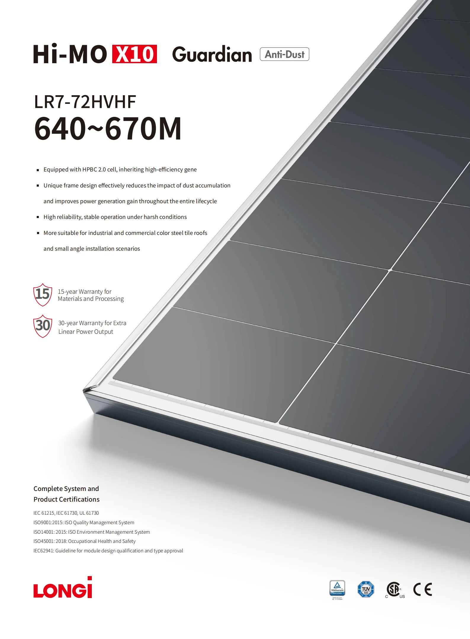 Longi Hi-Mo X10 Solar Panels - Efficient & Reliable Power