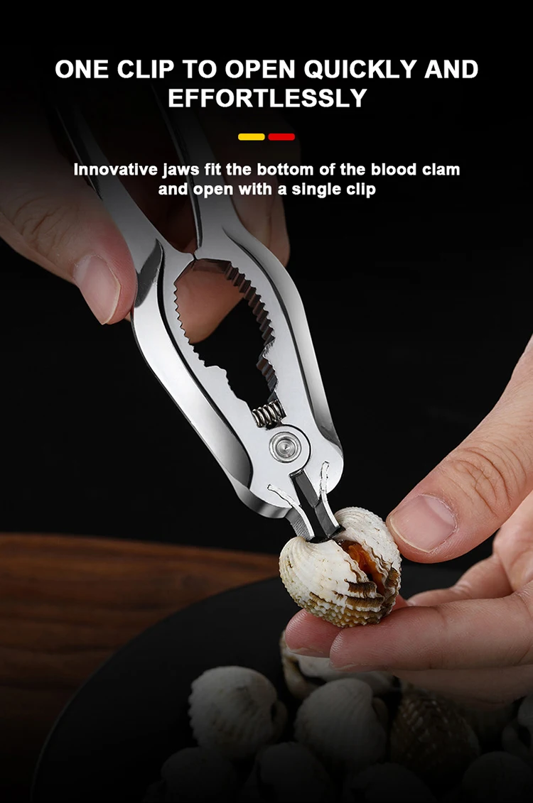 Clam Opener Walnut Clamp - Multifunctional Kitchen Tool