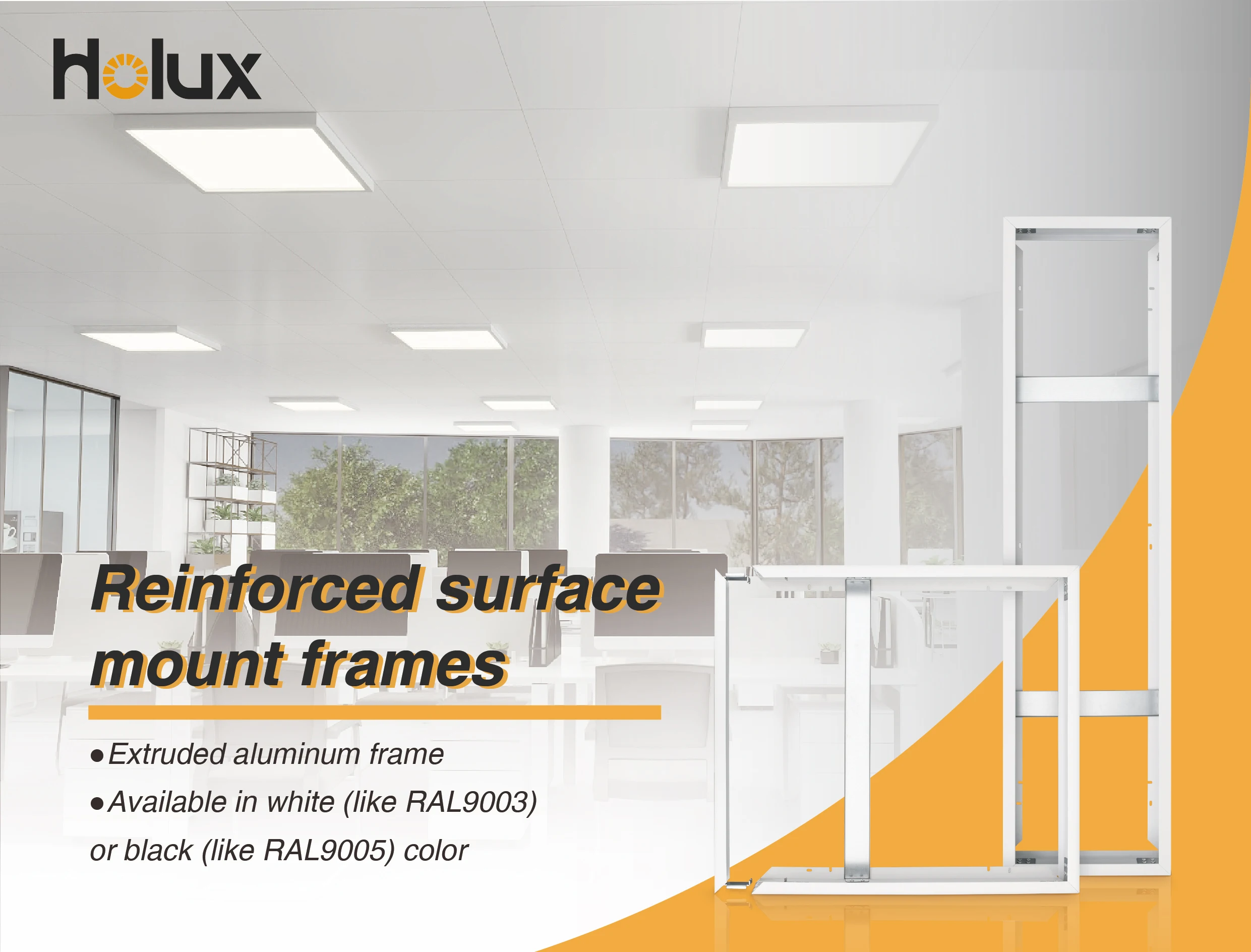 Screwless Aluminum Panel Frame for Backlight LED Panel Lighting ...