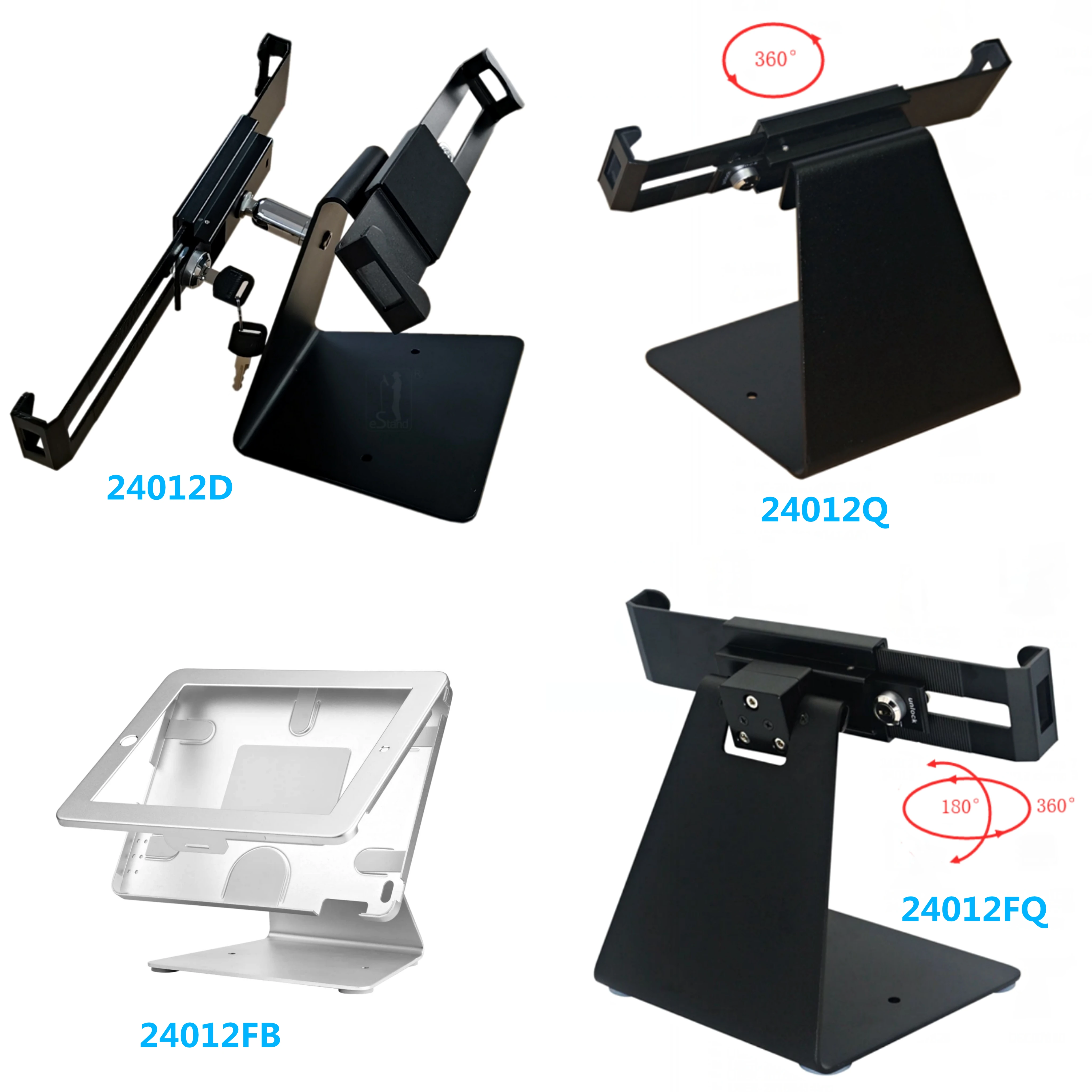 Secure and Adjustable Tablet Stand - Anti-Theft POS Holder