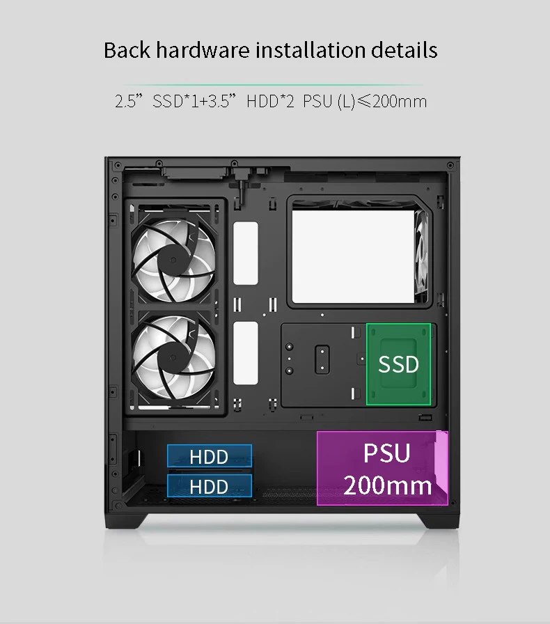 OEM Glass Side Panel Middle Tower ATX/MATX Gaming Case