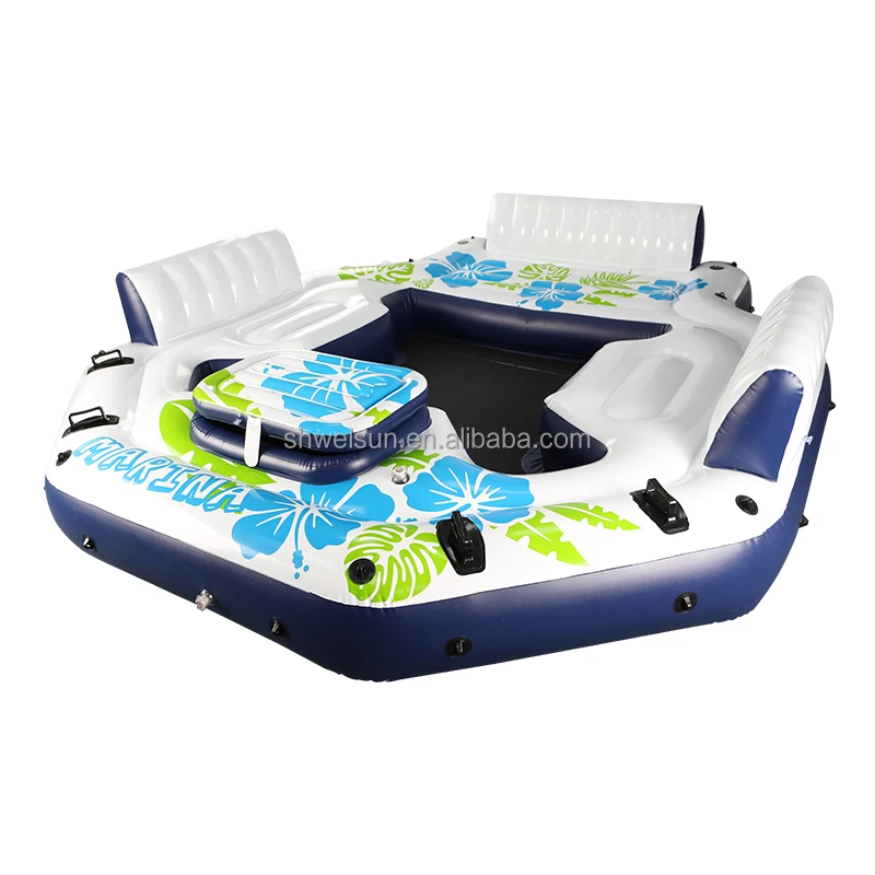 Customized Inflatable Big Party Island Floatie Water Fun Large Blow Up ...