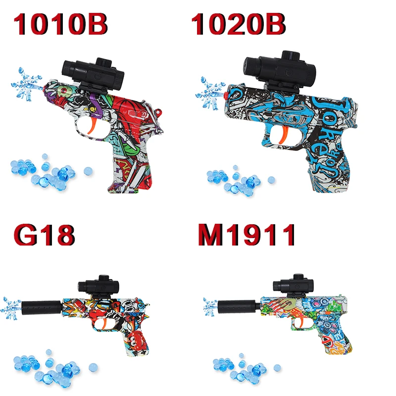 M1911 Manual Bullet Machine Gun Toys With Tank For Adult Water Gel ...