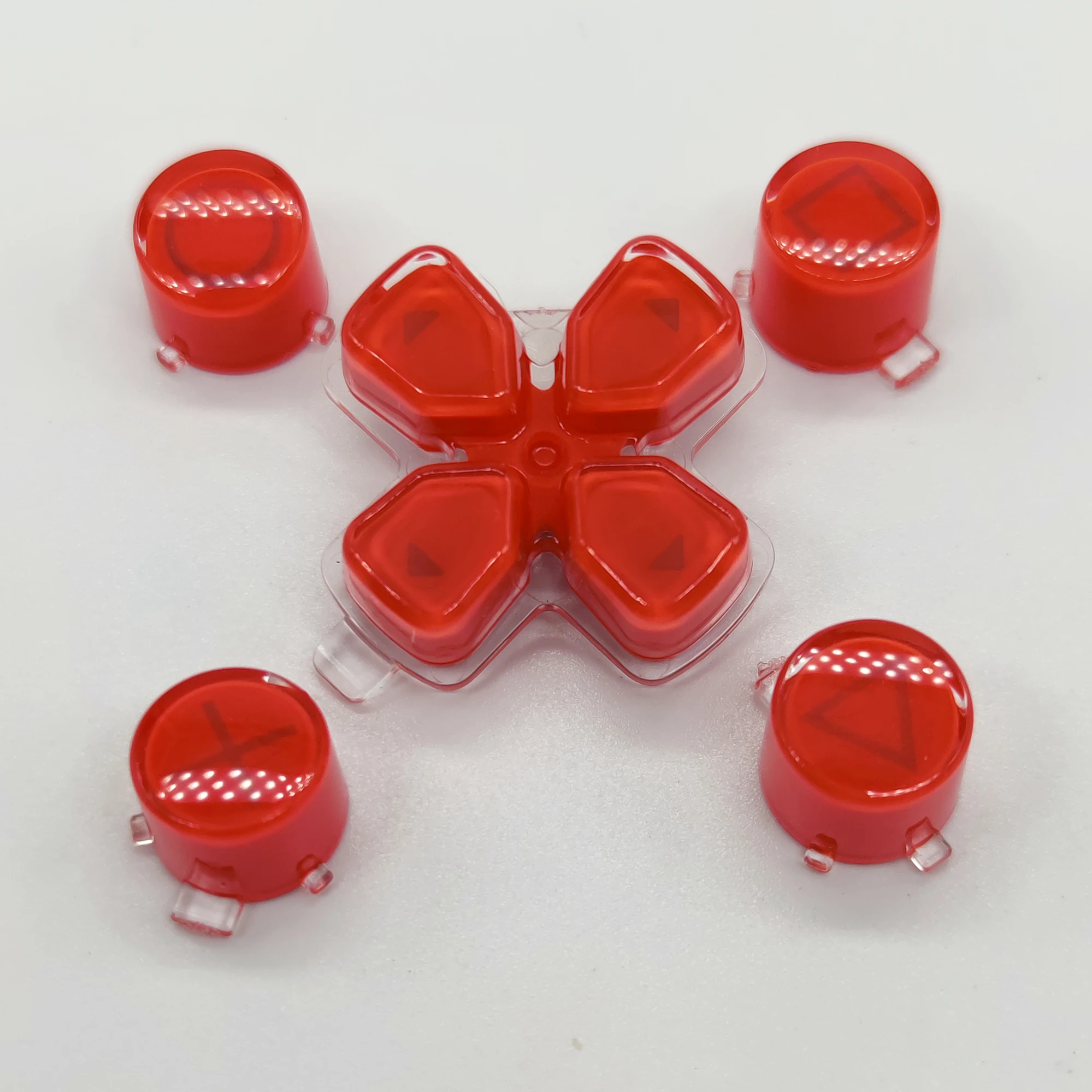 NSLikey ABXY Jelly Buttons for PS5 Controller ABXY Dpad Crystal Button ...