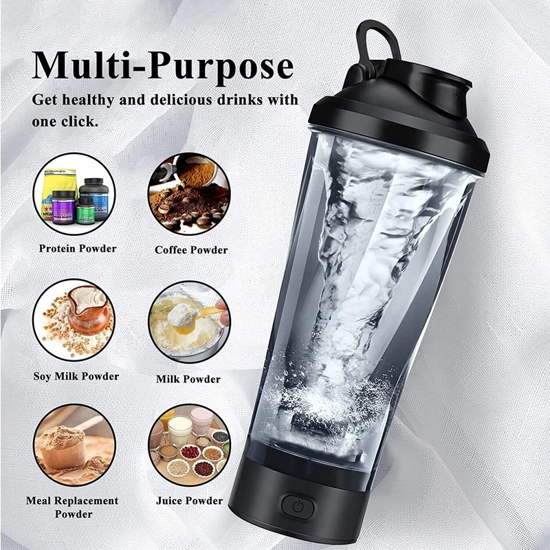 Fitness Sports Automatic Electric Protein Shaker Bottle Gym Usb ...