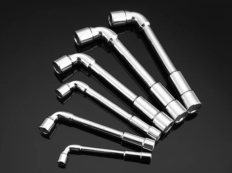 L-shaped Angled Open Hex 6 Point Socket Wrench,Double-head Elbow For ...
