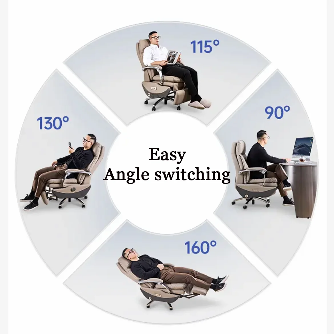 Wholesale Luxury Genuine Leather Electric Office Chairs