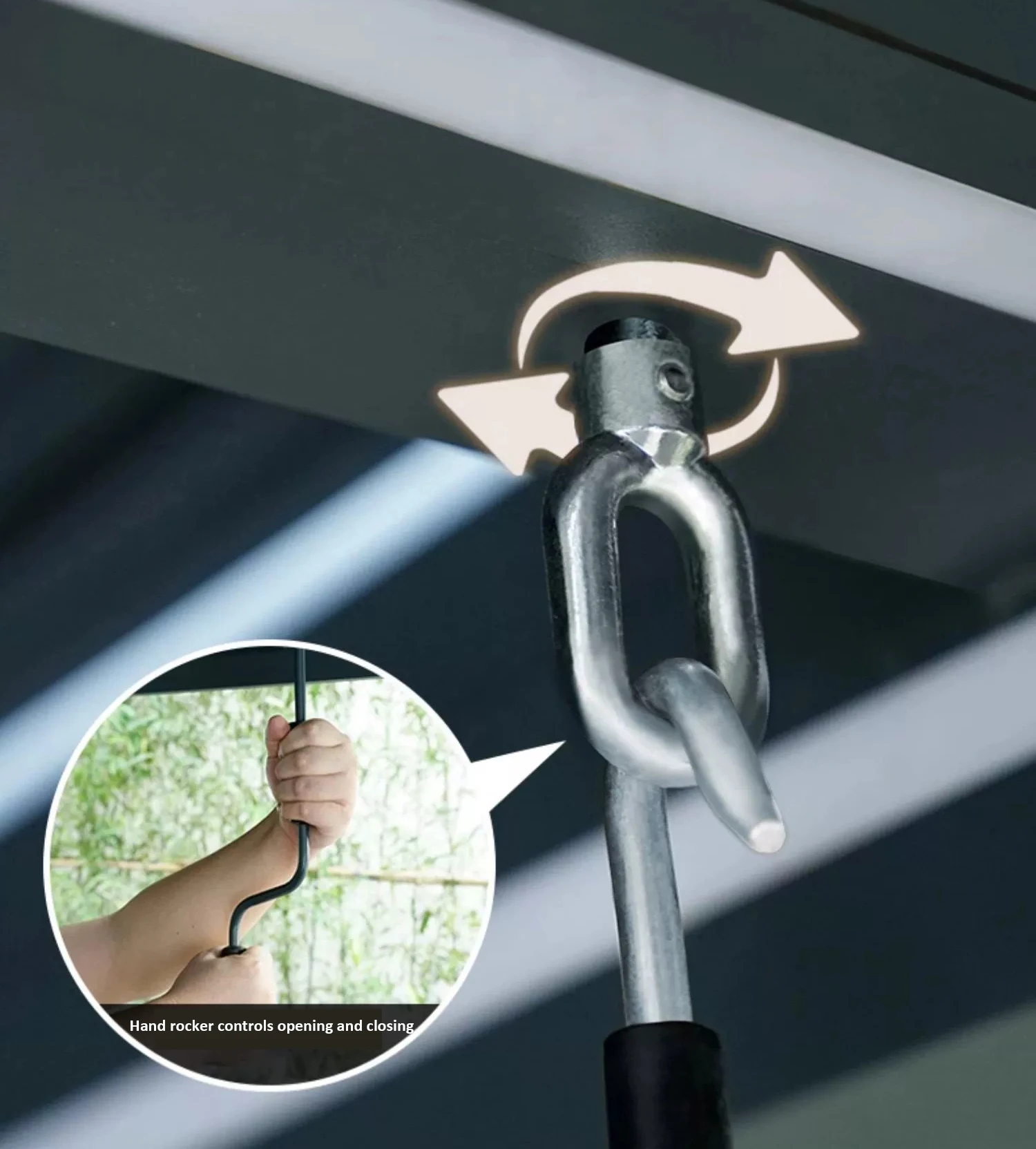 Pavilion Outdoor Courtyard Electric Shutter Flip Canopy