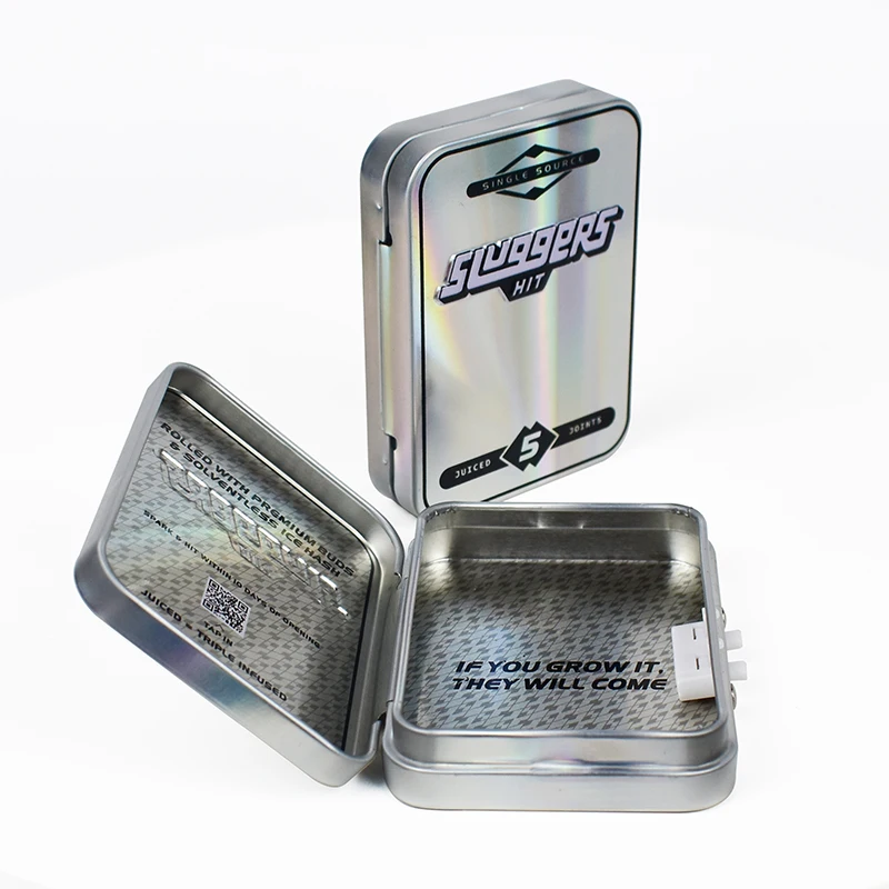 Custom Candy Metal Can with Holographic Coating & Childproof