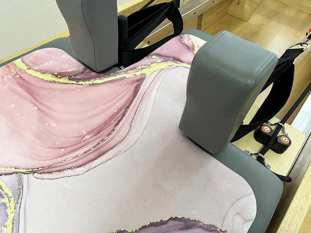 Purple Marble Printed Personalised Reformer Pilates Mat and Socks ...