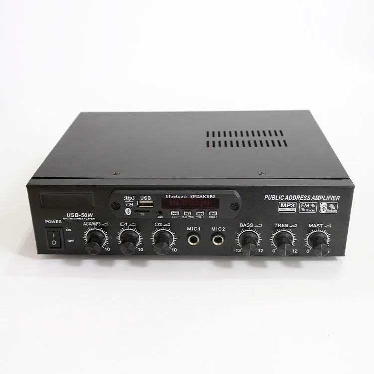 Professional Mini Audio Power Mixer Amplifier - 50W