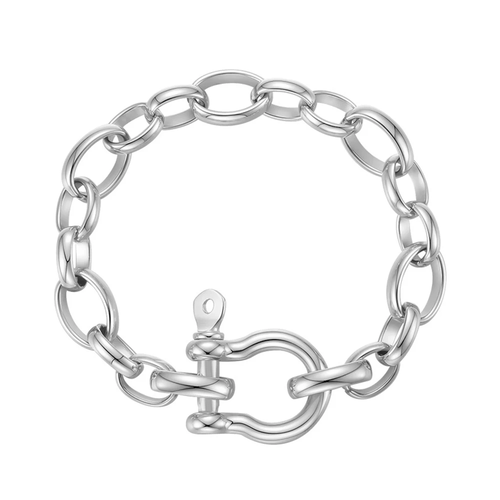 U-shaped Lock O-chain Hip Hop Rock Bracelet Latest High Quality 18k ...