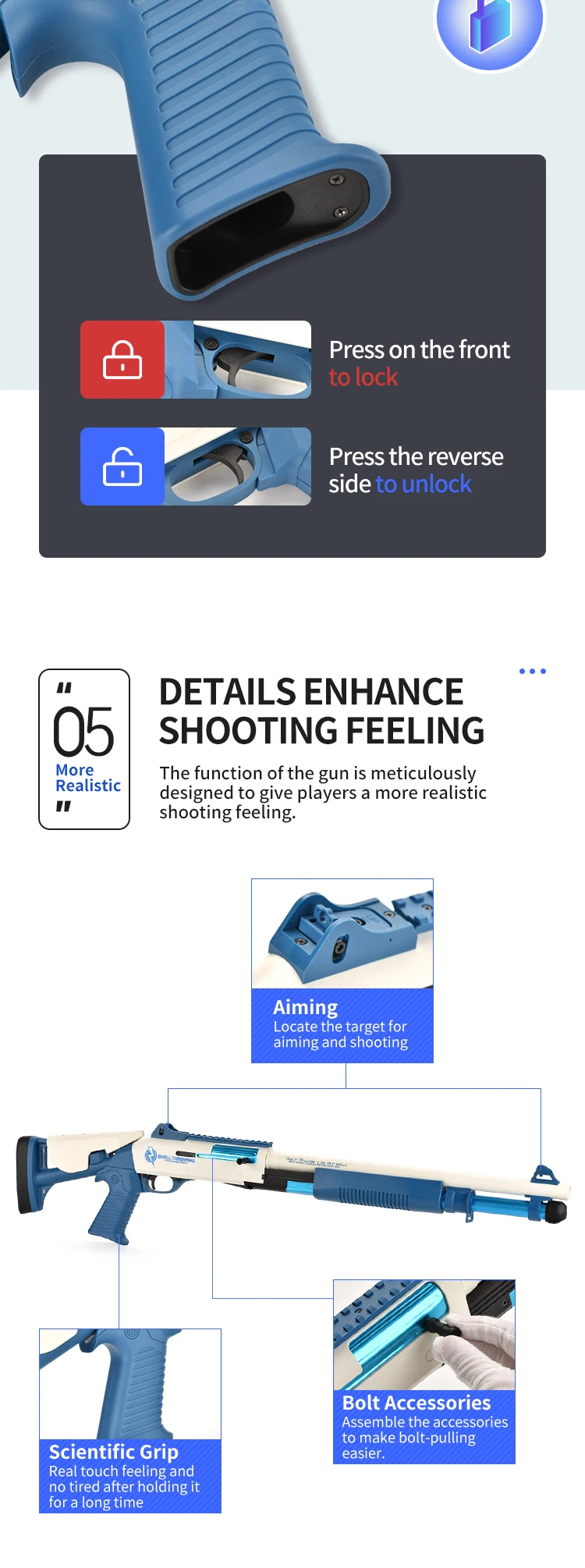 Manual Soft Bullet Rifle Toy Gun - Perfect for Kids & Adults