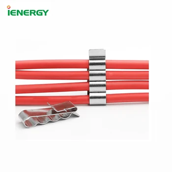 Sus304 Module Frame Clip 4x4mmsq Solar Cable Clips Pv Wire Clamp Solar ...