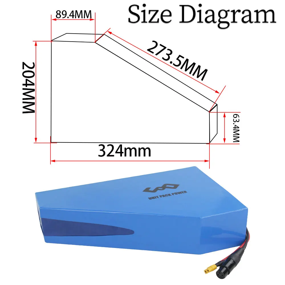 Triangle Battery 48volt 20ah - Customized Electric Bike Pack