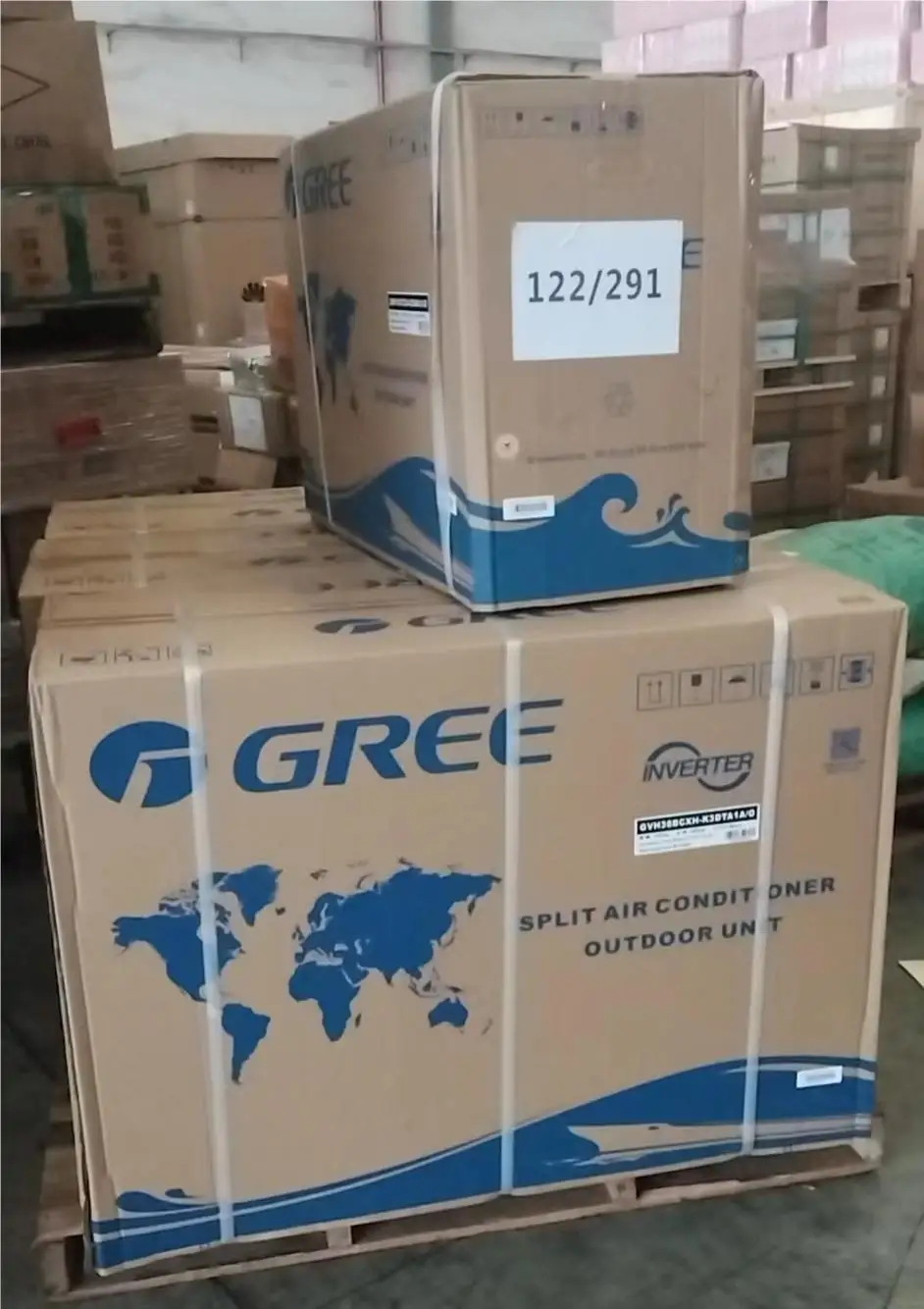 Gree 9000 Btu Intelligent Wall-mounted Air Conditioner 18000 Btu Split ...
