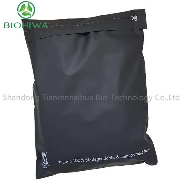 PLA Corn Starch Mailer Bags Custom Printed Biodegradable Packaging ...