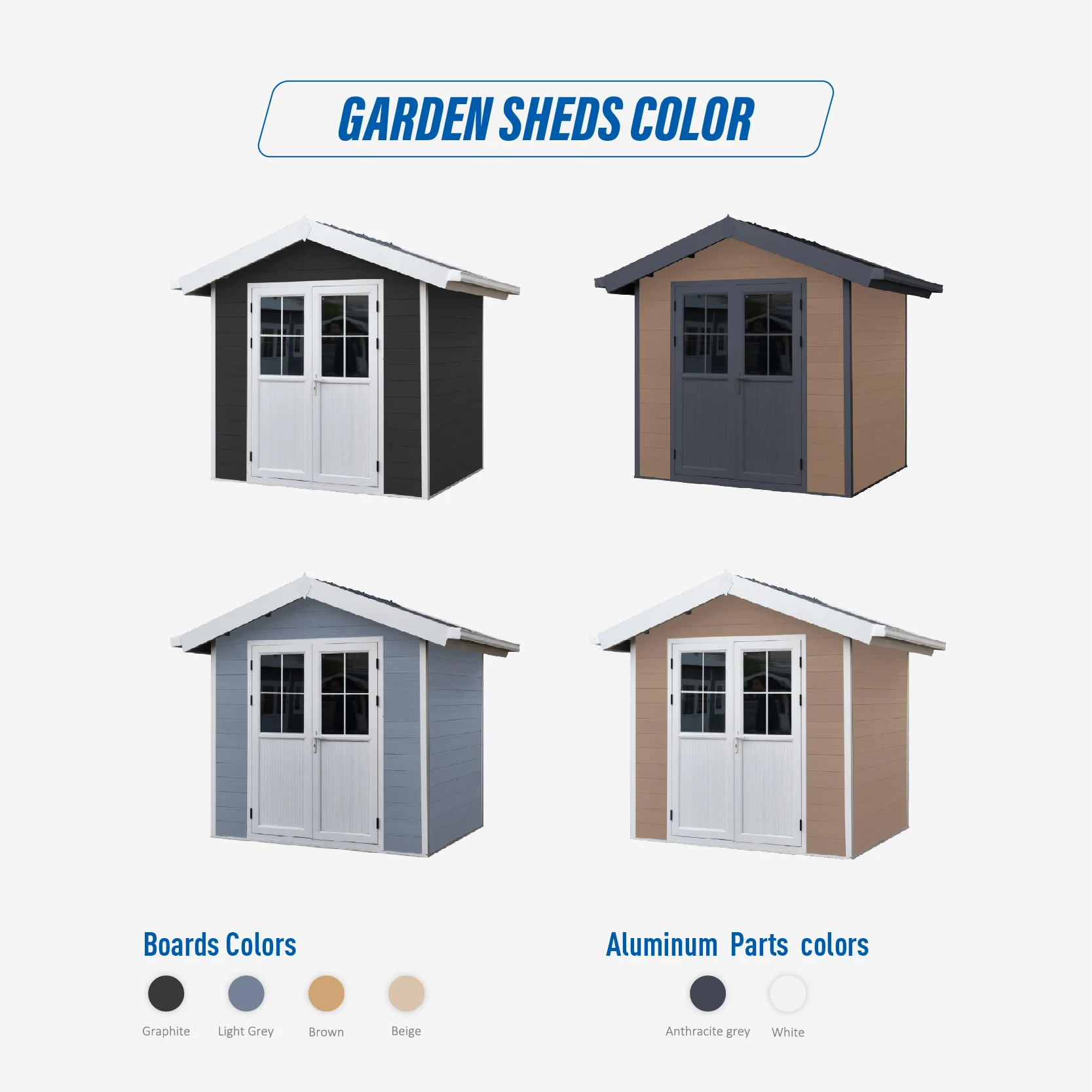 Easy Installation Technology Ecological Light Texture Front-yard Sheds ...