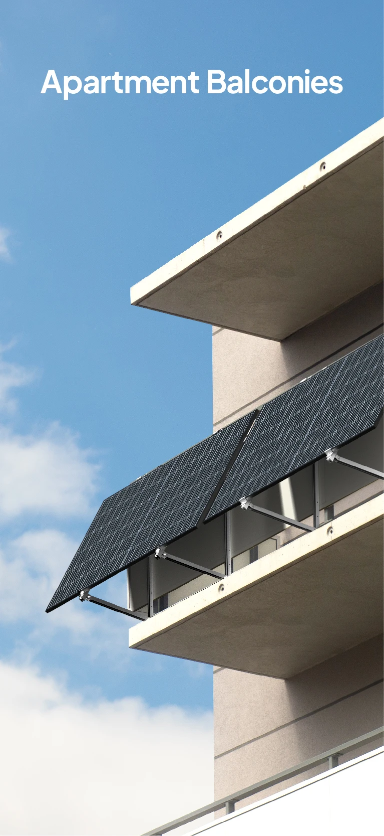 Compact Balcony Solar System with 800W Micro PV Inverter