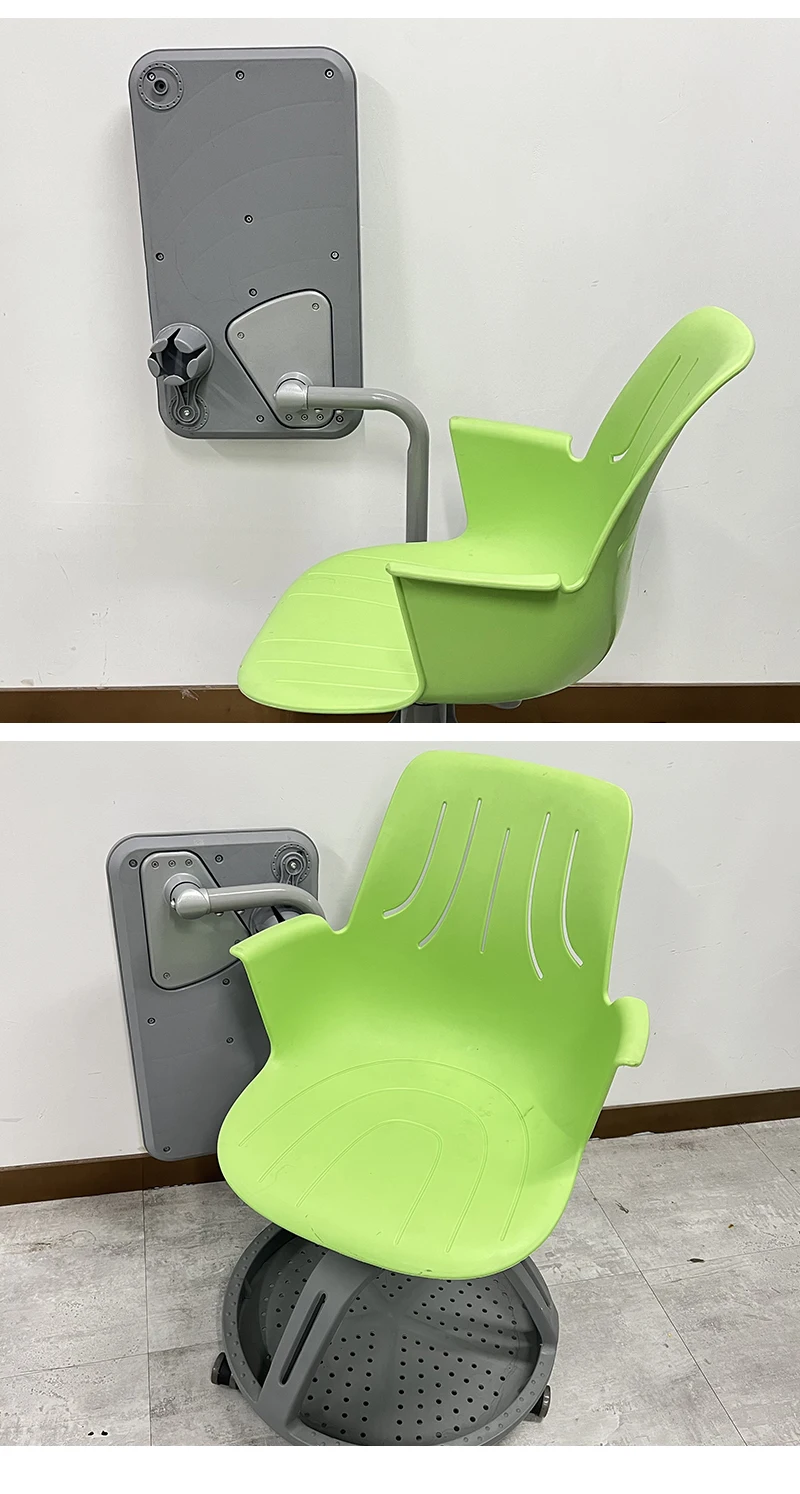 Movable Writing Tablet Lecture Chair 360 Swivel Tablet Chair with Cup ...