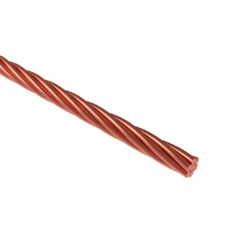Earth rod grounding wire pure copper earth cable bare copper ground ...
