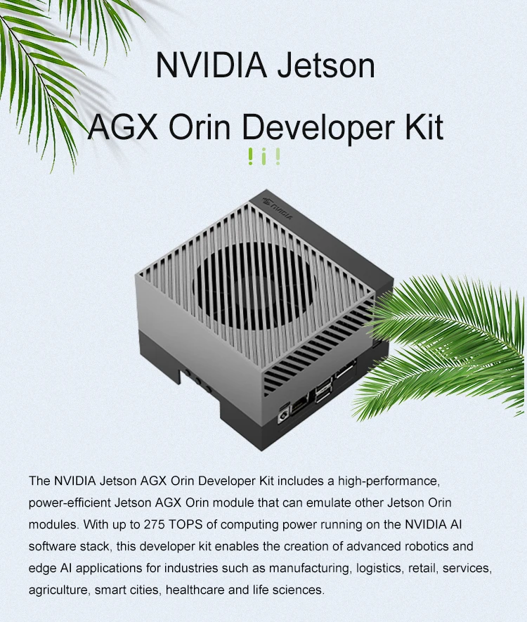 Nvidia Jetson AGX Orin 64GB Developer Kit - 275 TOPS AI Power