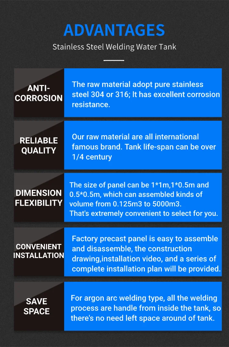 Ss316 Stainless Steel Water Tanks - Durable & Efficient