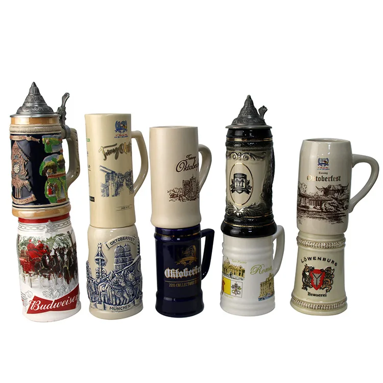 Hot Sale German Beer Steins Sublimation Ceramic Beer Mug Wine Cup ...