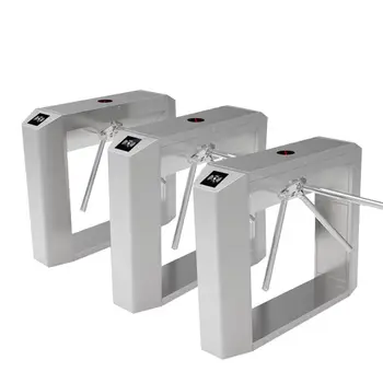 Biometric Tripod Turnstile Access Control System Entrance Exit Semi ...