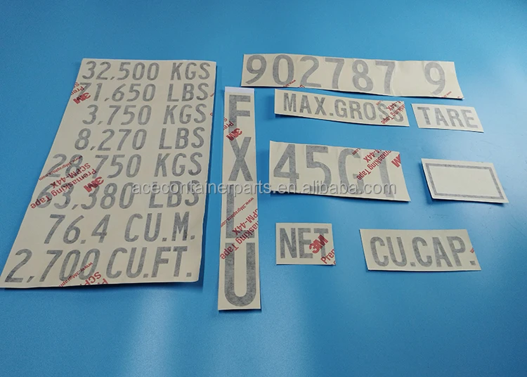 Shipping Container Spare Parts - 3M Technology & Certificates