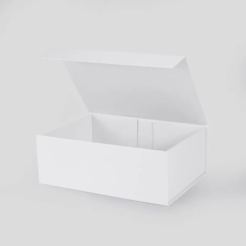 Bespoke A4 Deep Plain White Magnetic Folding Retail Gift Packing Boxes ...