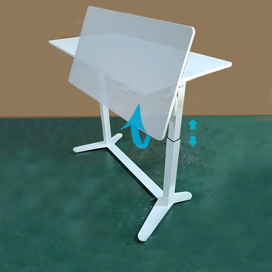 New Design Pneumatic Height Adjustable Standing Office Computer Desk ...