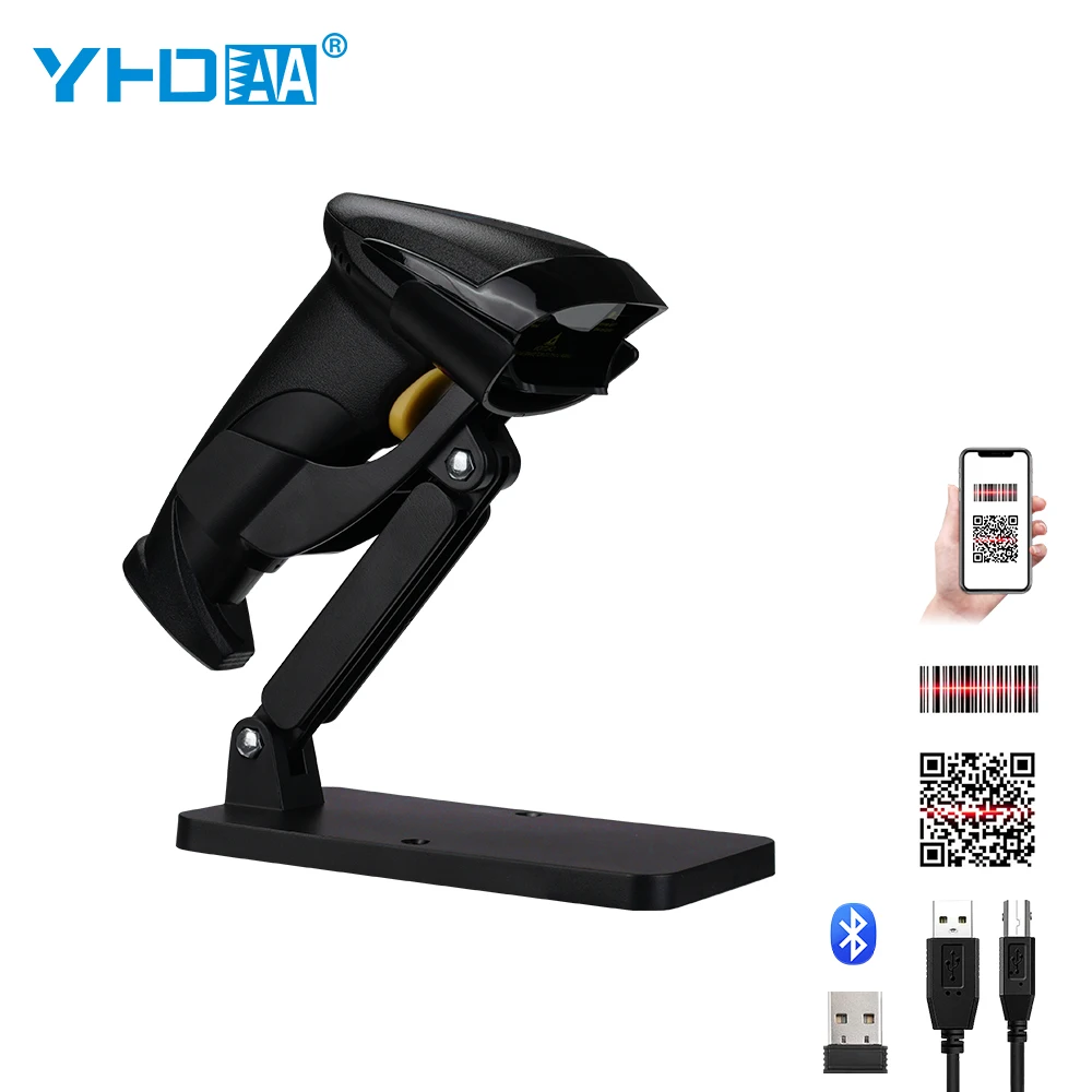 YHD-8200LB 1D Laser Bluetooth Wireless 3 in 1 Bar Code Reader Handheld ...