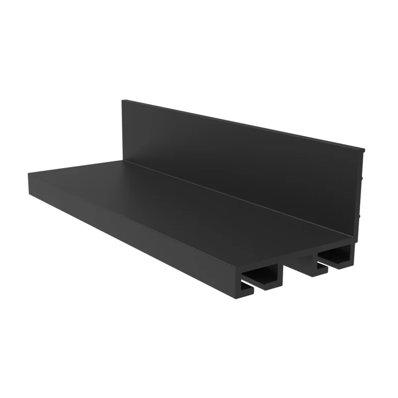 Insulated Panel Sectional Garage Door Bottom L Shape Plastic PVC ...