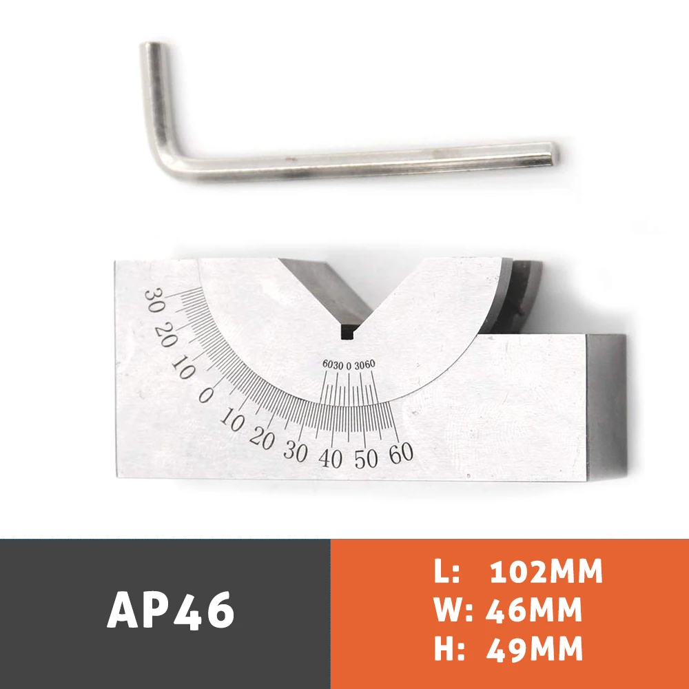 AP25 AP30 AP46 Adjustable Angle Gauge V Block 0 to 90 Degree