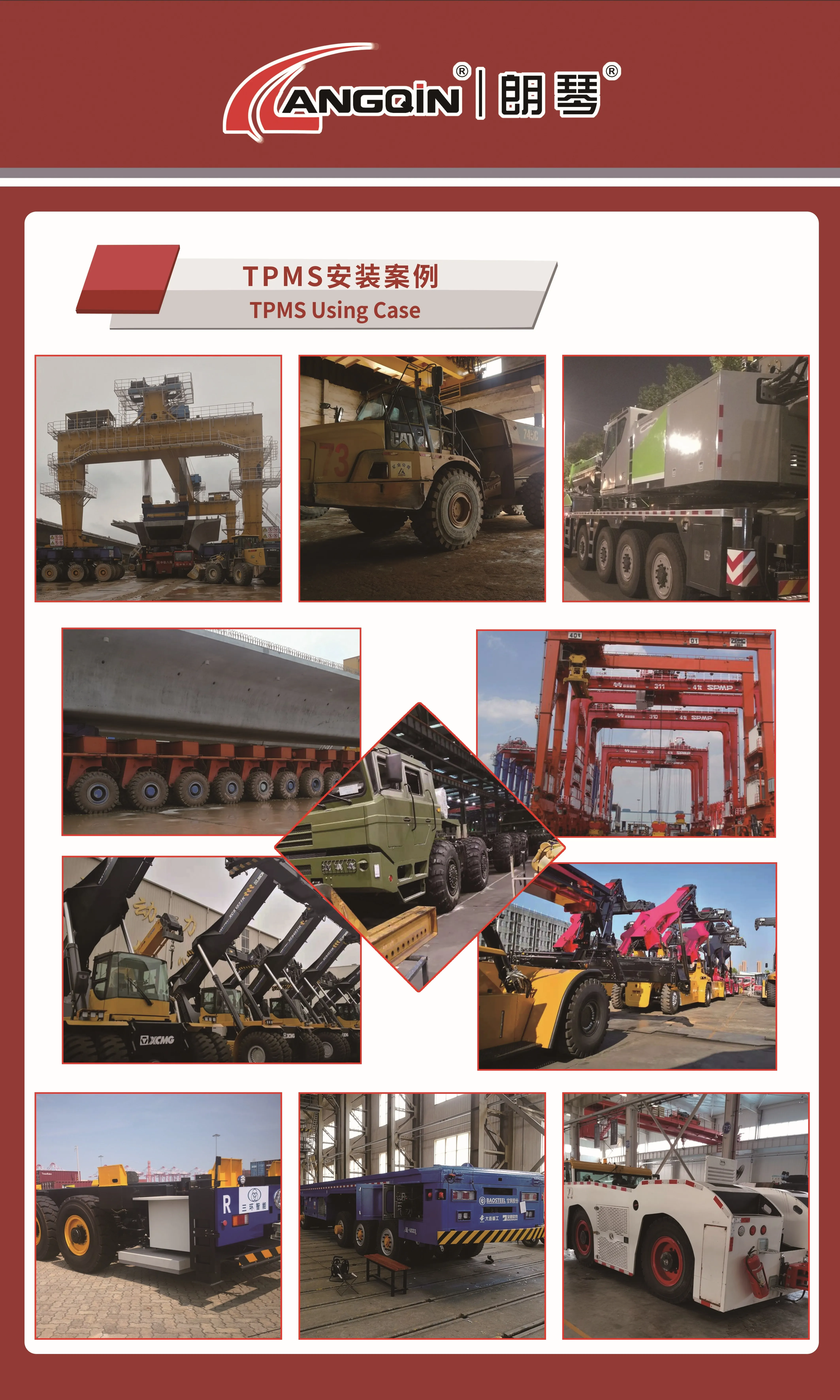 8 Wheels External Sensors Truck Bus Rv Trailer Tpms Sensor System With ...