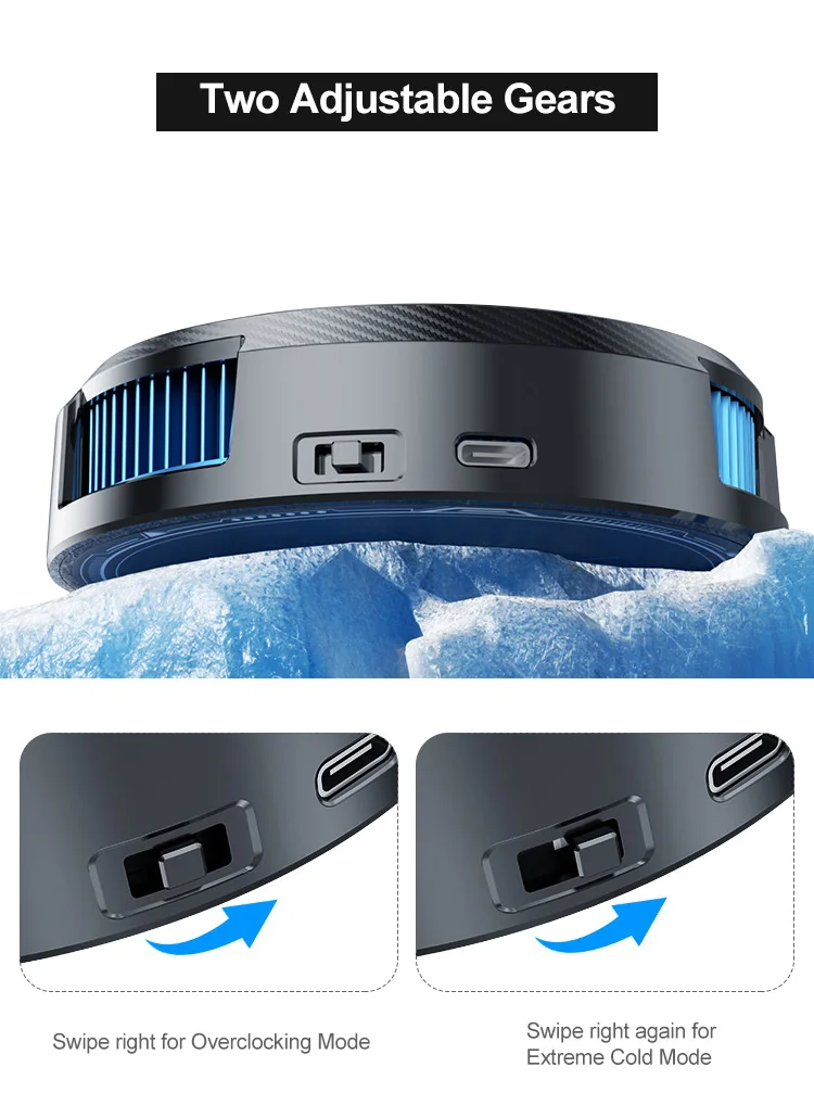 For Steam Deck Fan / Asus Rog Ally Semiconductor Cooler With 7-blade ...