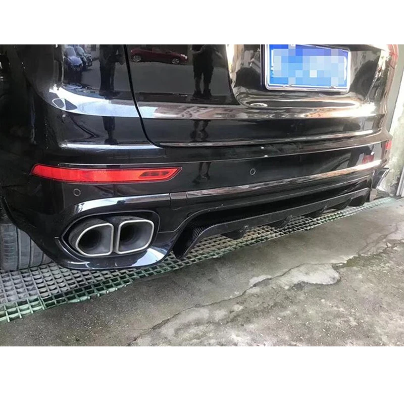Real Carbon Fiber Car Rear Diffuser Bumper Lip for Porsche Cayenne 958 ...